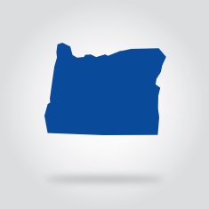 Oregon Blue State Icon free image download