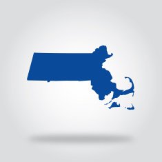 Massachusetts Blue State Icon free image download