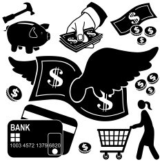 Spending money icons N2 free image download