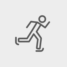 Running man thin line icon N2 free image download
