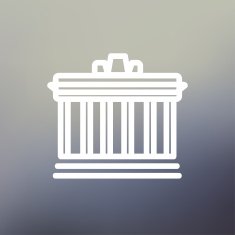 National library thin line icon N3 free image download