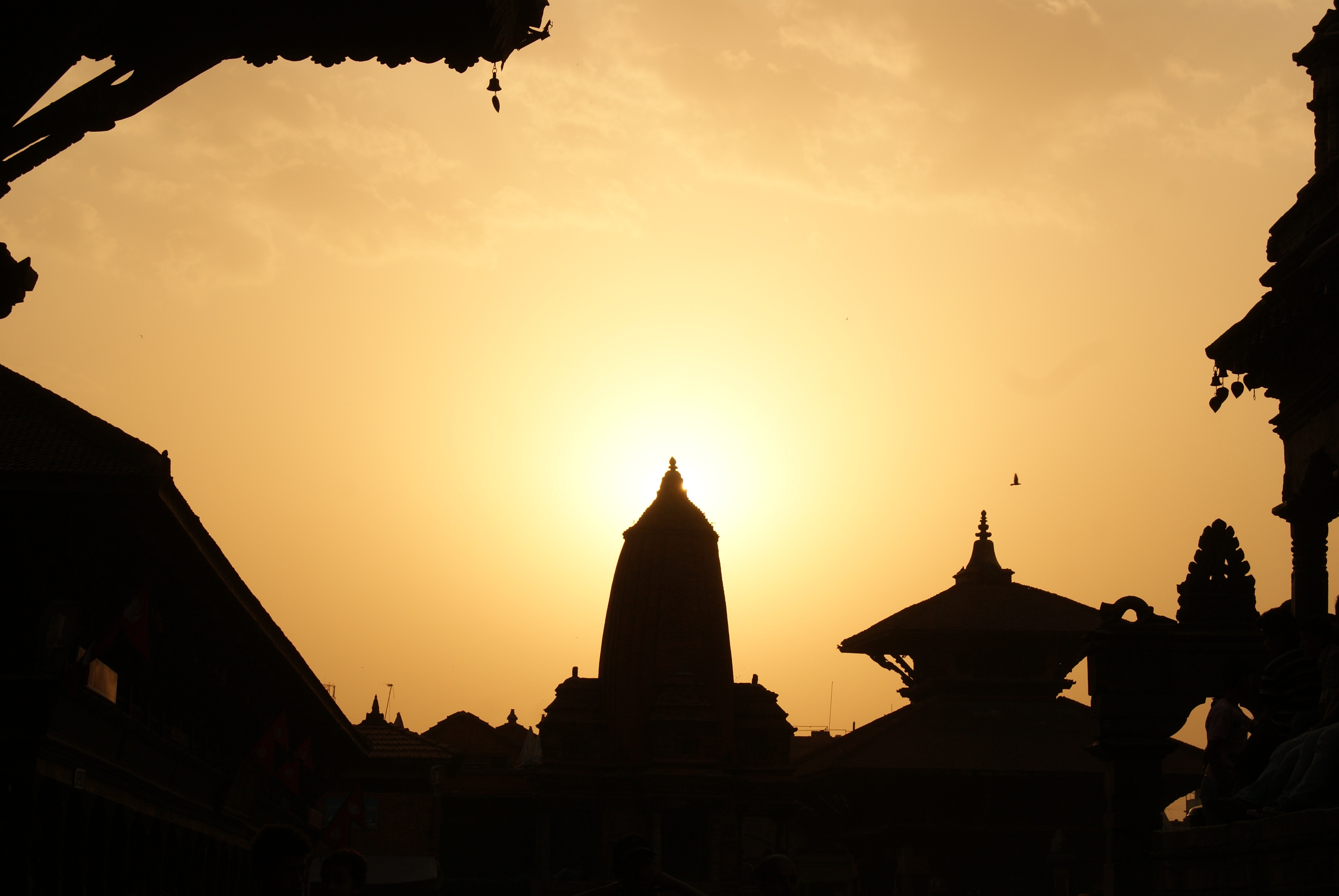 Nepal evening temple free image download