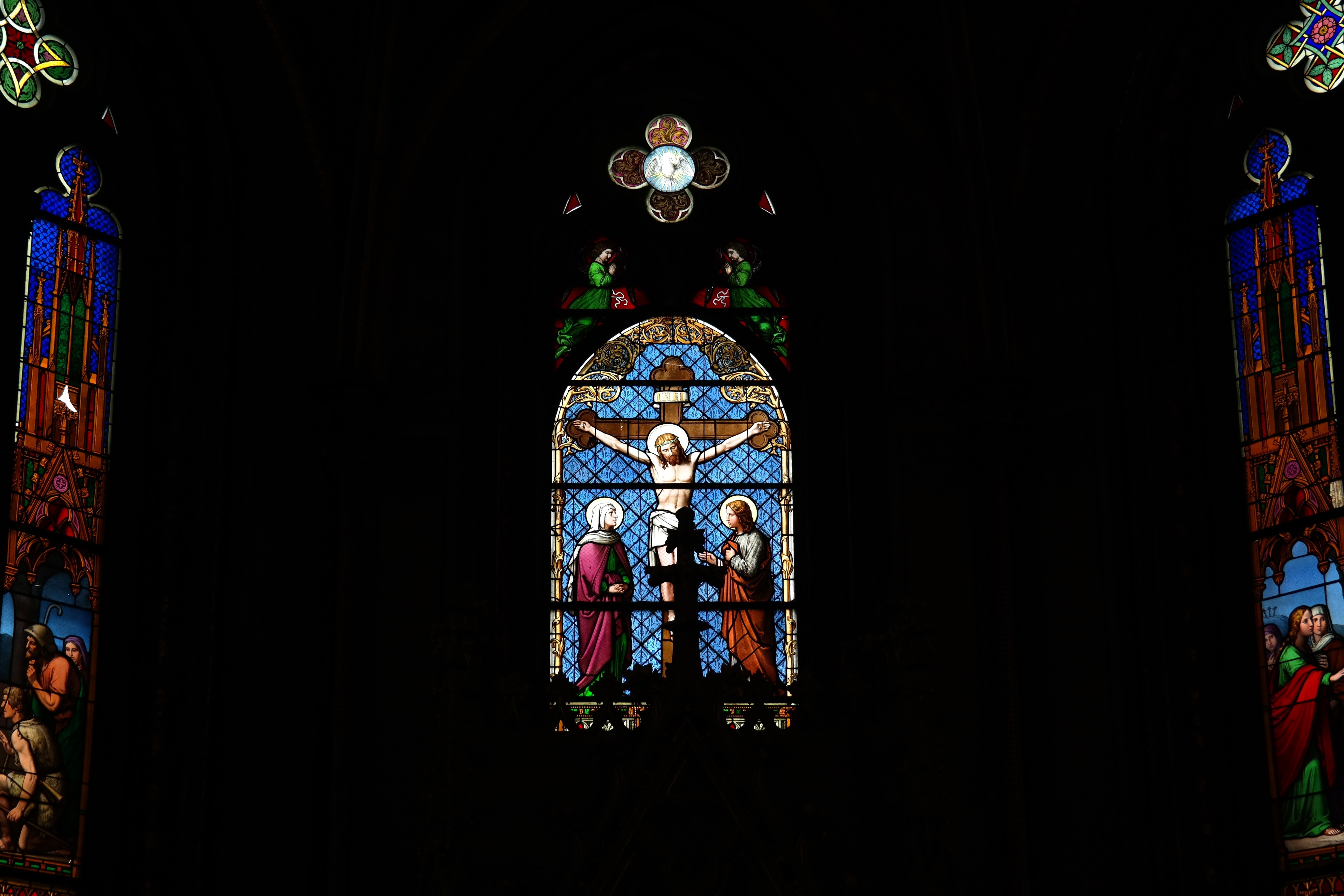 Chapel window interior free image download