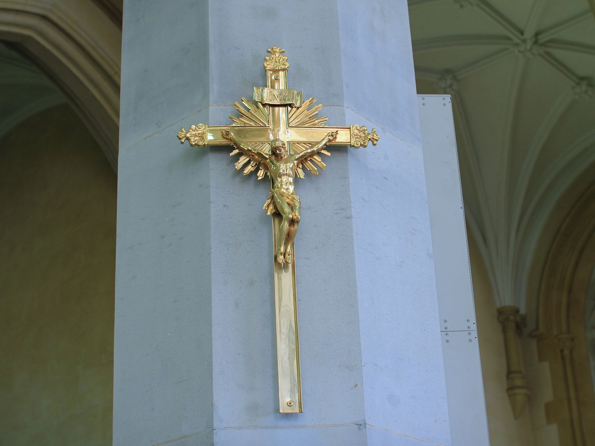Gold Church cross free image download