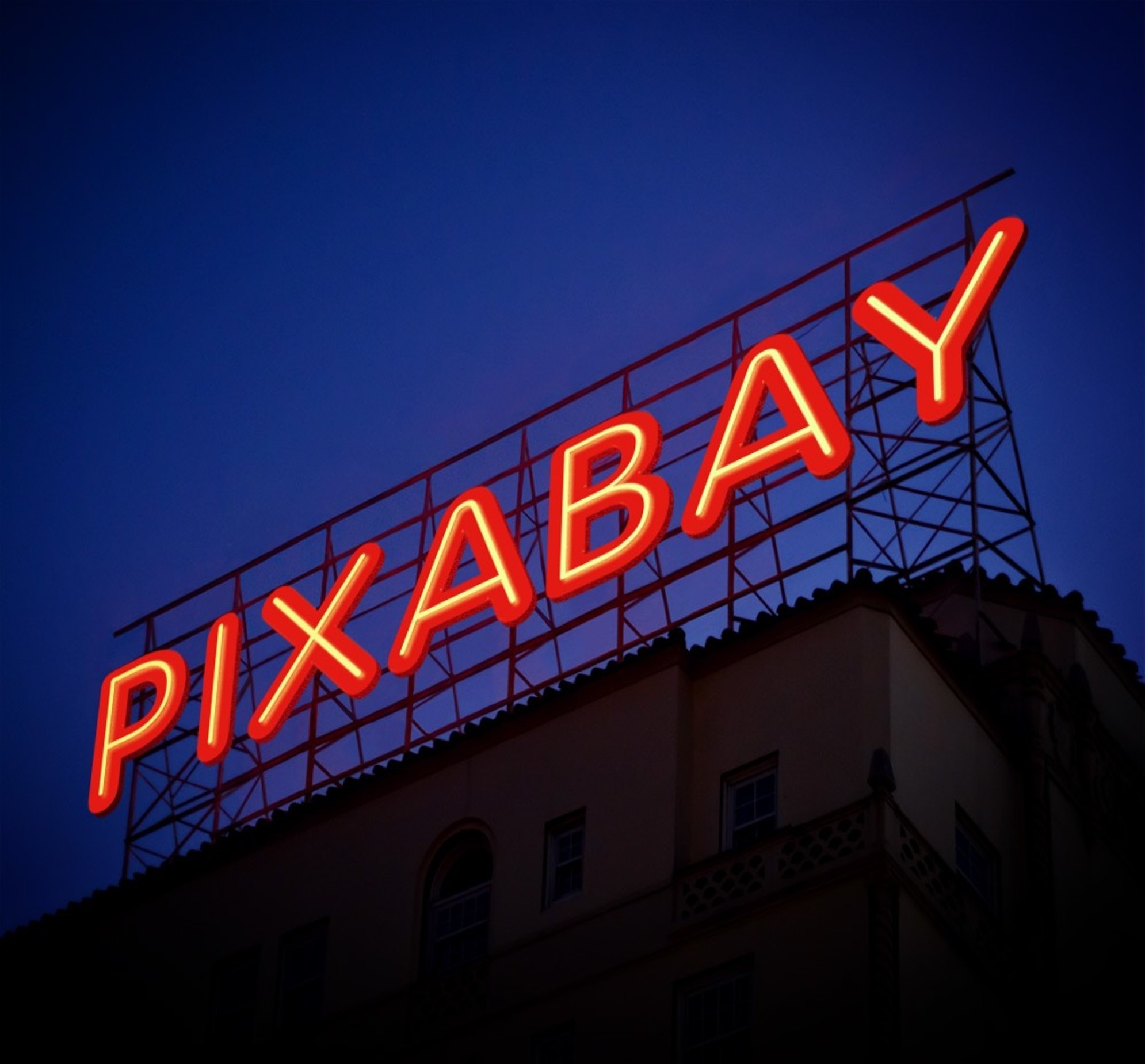 Pixabay, font, creation,neon lights free image download