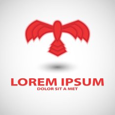 Flying red bird icon free image download