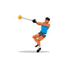 Hammer throw vector sign free image download