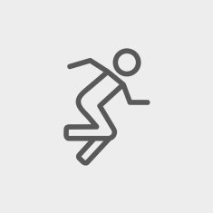 Running man thin line icon N5 free image download