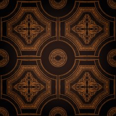 Vector ceiling tile seamless vintage decorative black N2 free image ...