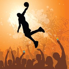 Basketball dunk grunge design free image download