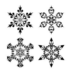 Tribal Snow Flakes free image download