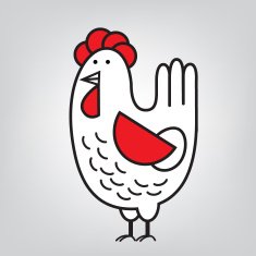 Chicken symbol vector illustration N2 free image download