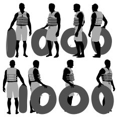 Man with inner tube N2 free image download