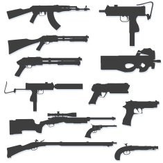Gun Silhouettes free image download