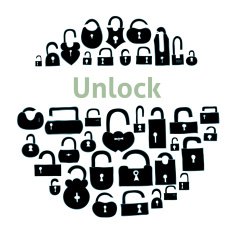 Open locks vector illustration free image download