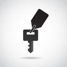 Key icon isolated on white background free image download