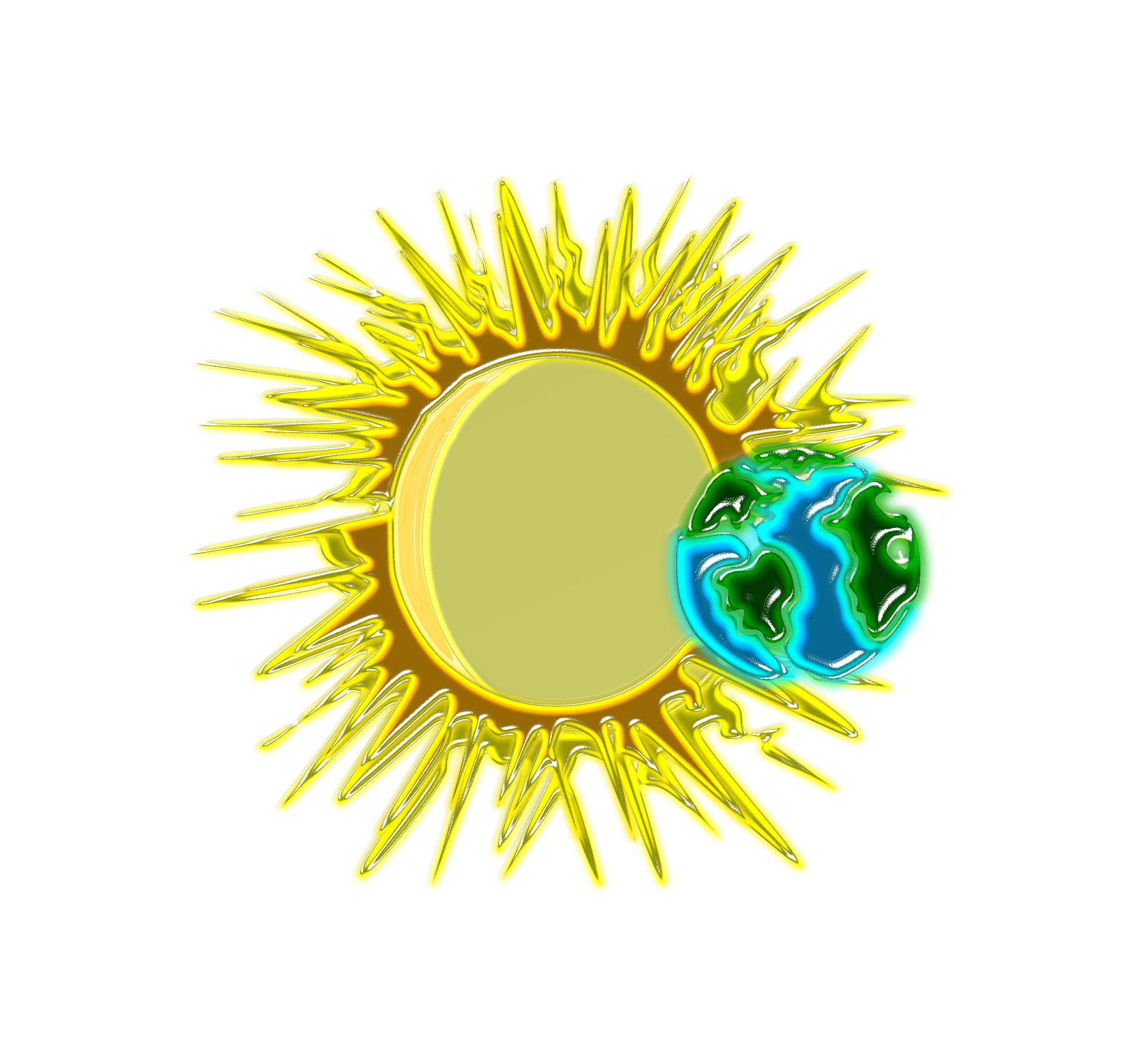 Sun ecology system drawing free image download