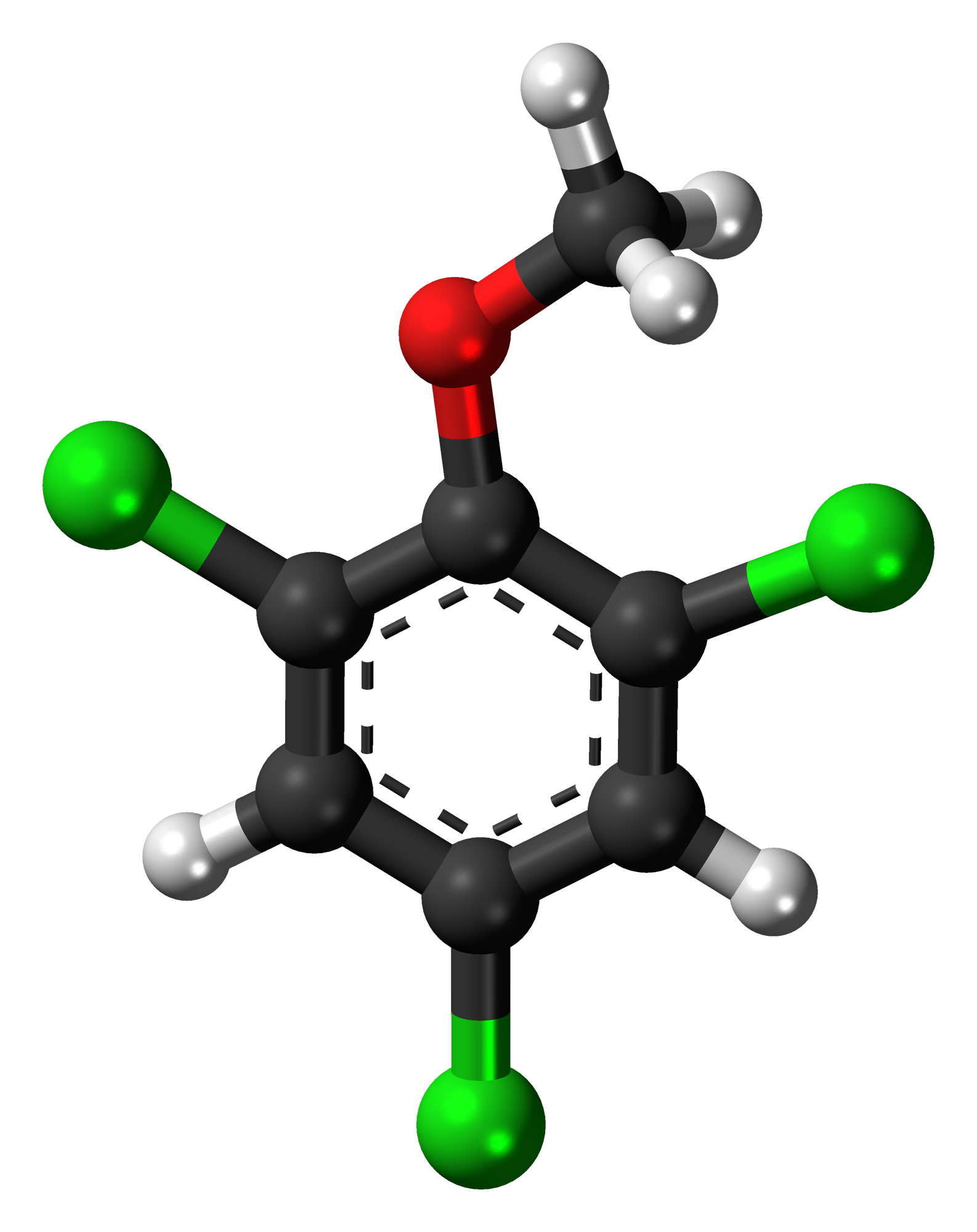 Picture of trichloroanisole molecule free image download