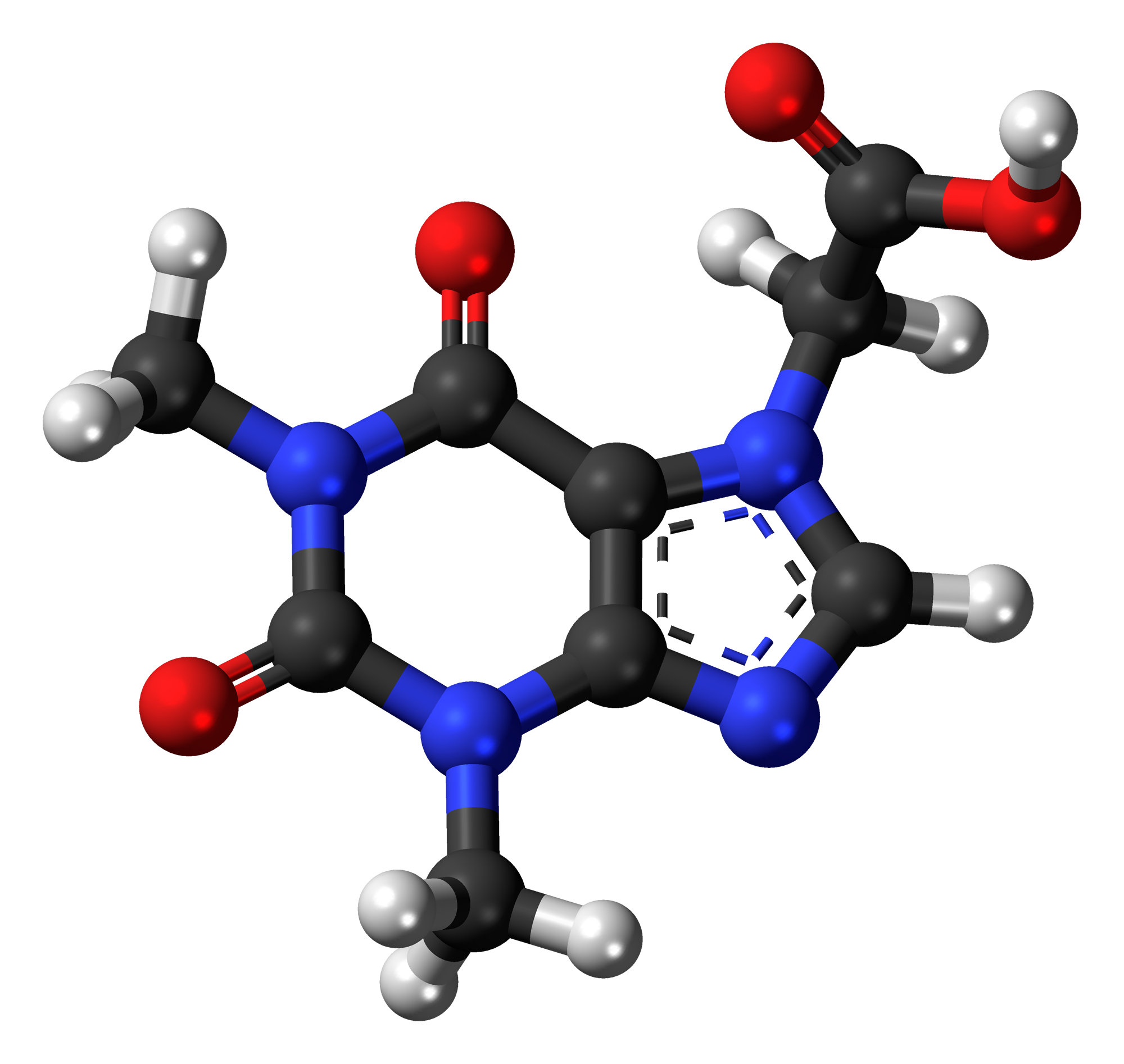 Acefylline stimulant molecule drawing free image download