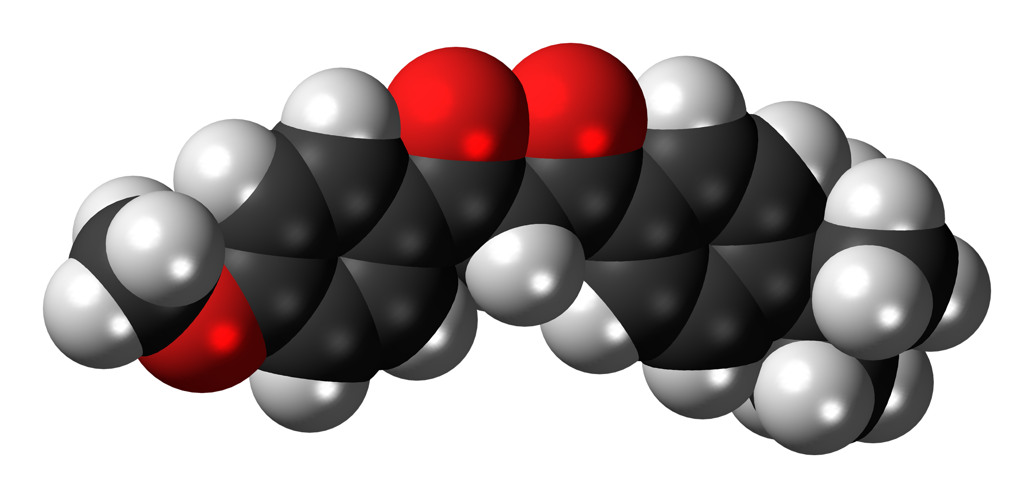 Avobenzone, space-filling model of molecule free image download