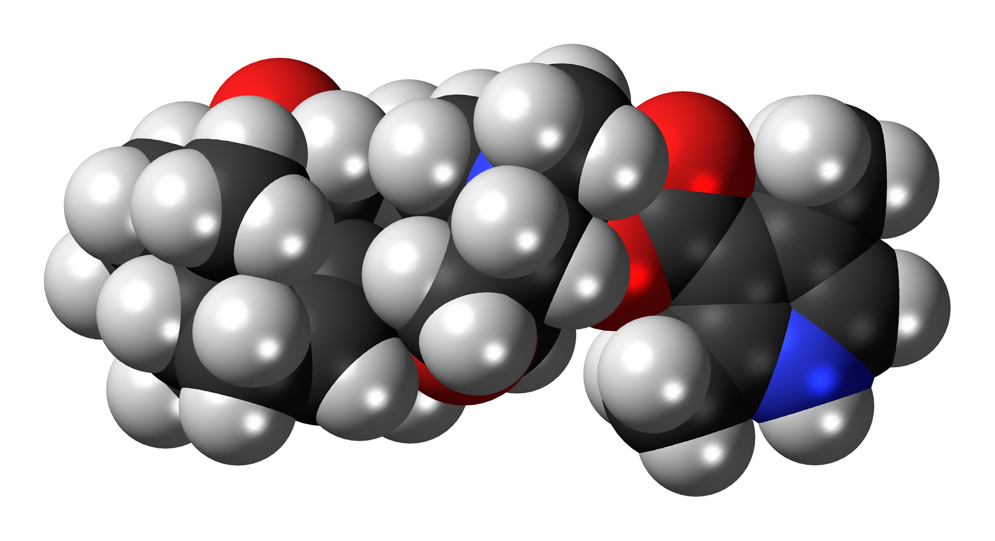 Poison molecule in chemistry on white background free image download
