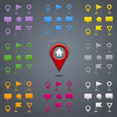 Navigation pins free image download