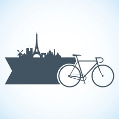 Paris cycle banner free image download