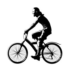 Vector cyclist free image download