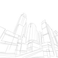 Office building hand drawn vector illustration N4 free image download