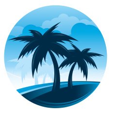 Blue Palms free image download