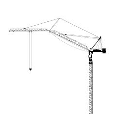 Tower crane side view N2 free image download