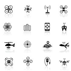 Quadcopter Icon Set N4 free image download