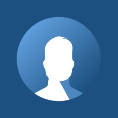 Blue profile icon free image download