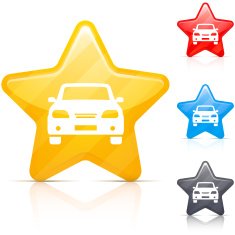 Star Car Icon free image download