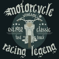 Motorcycle Racing Typography Graphics T-shirt Design N2 free image download