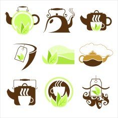 Symbols tea vector icons N2 free image download