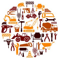 Construction Collage free image download