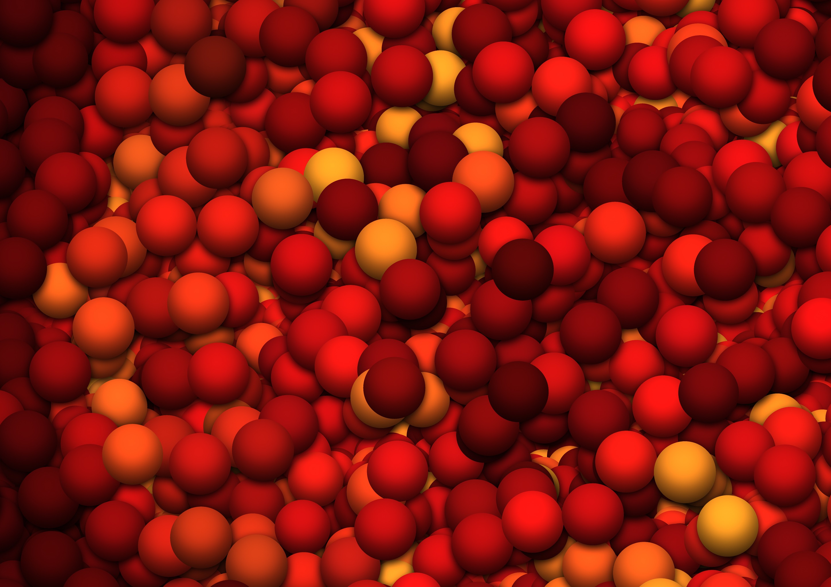 Lot of orange balls free image download