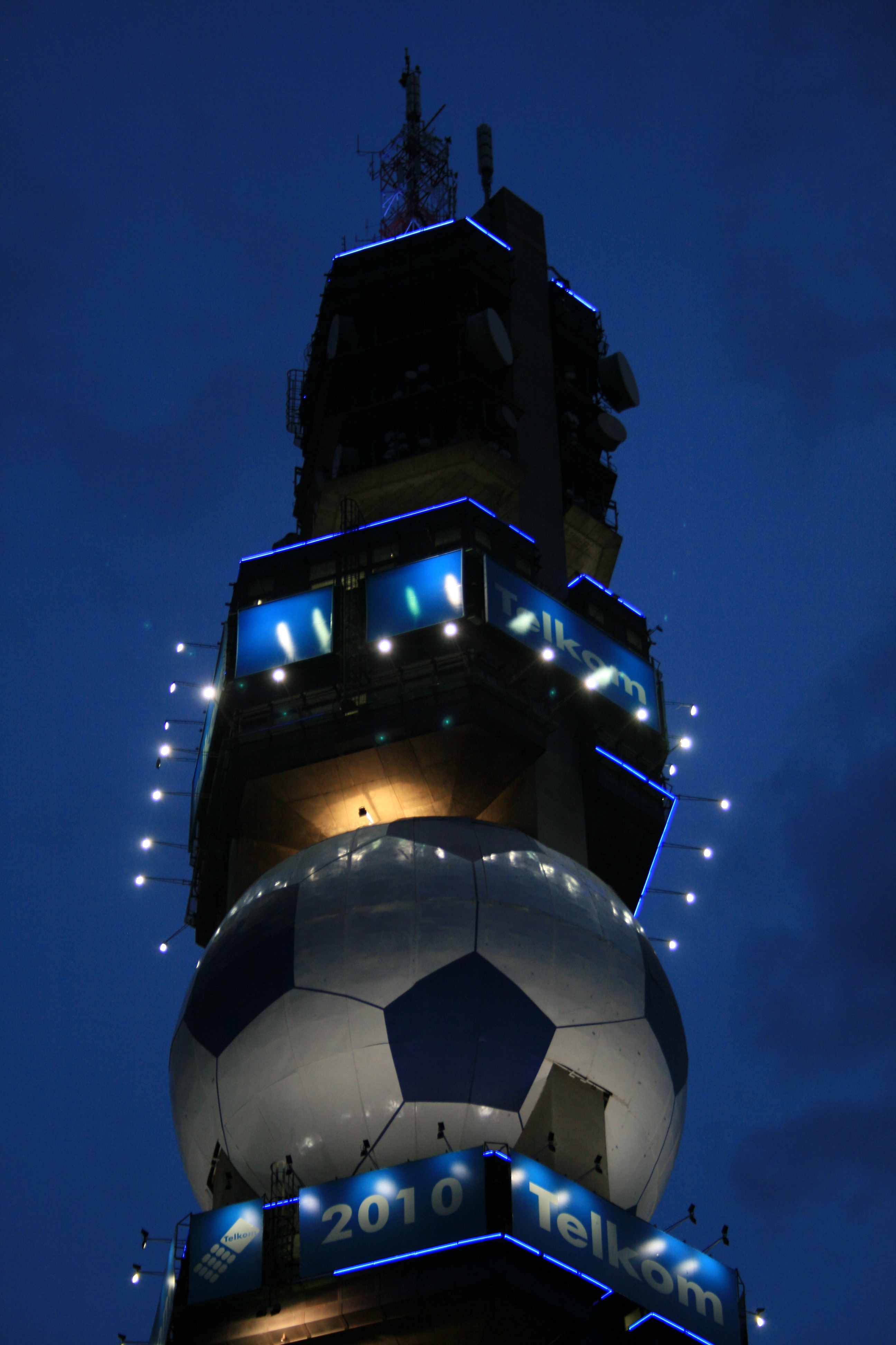 Radio tower with soccer ball free image download