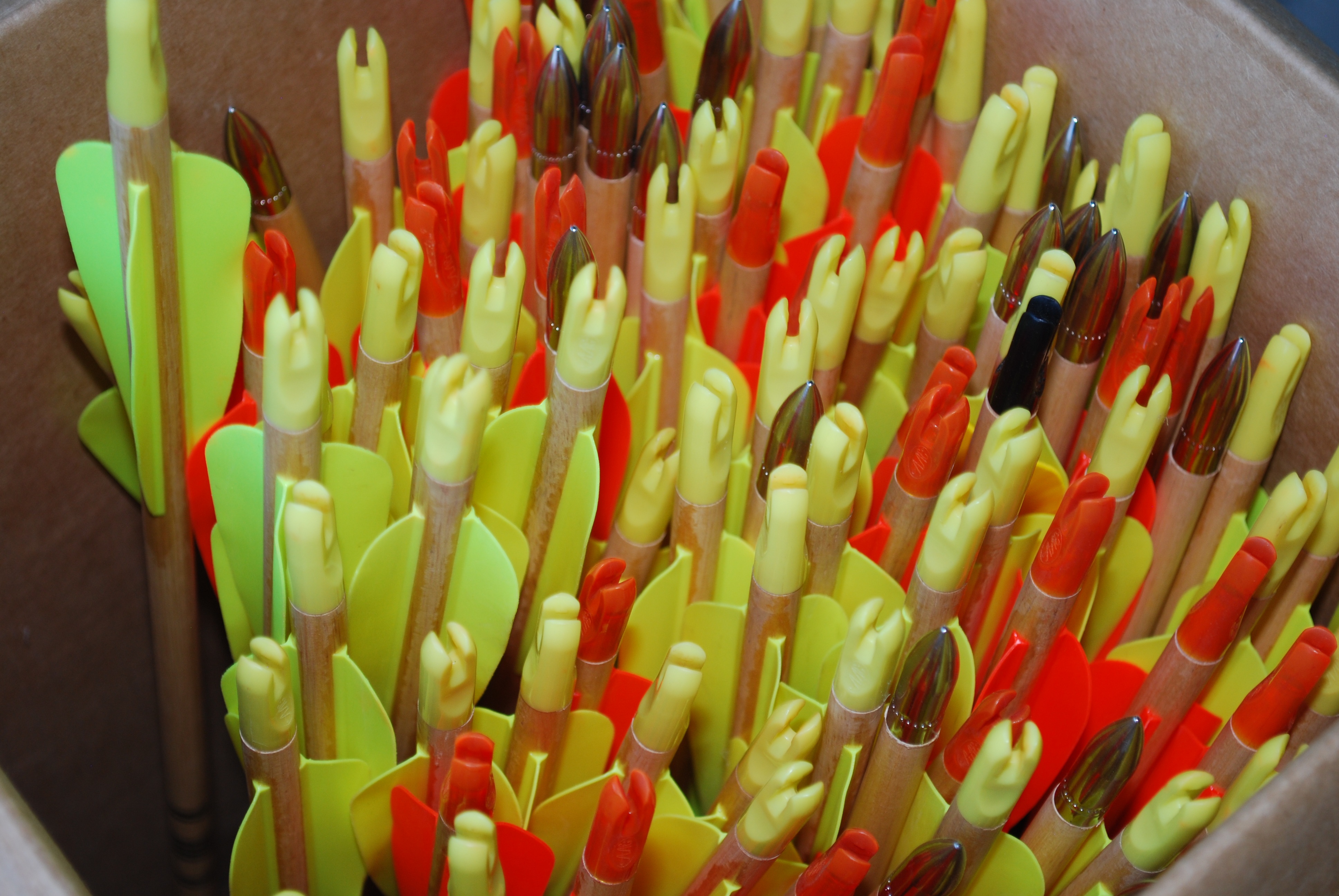 Colorful arrows in a box free image download