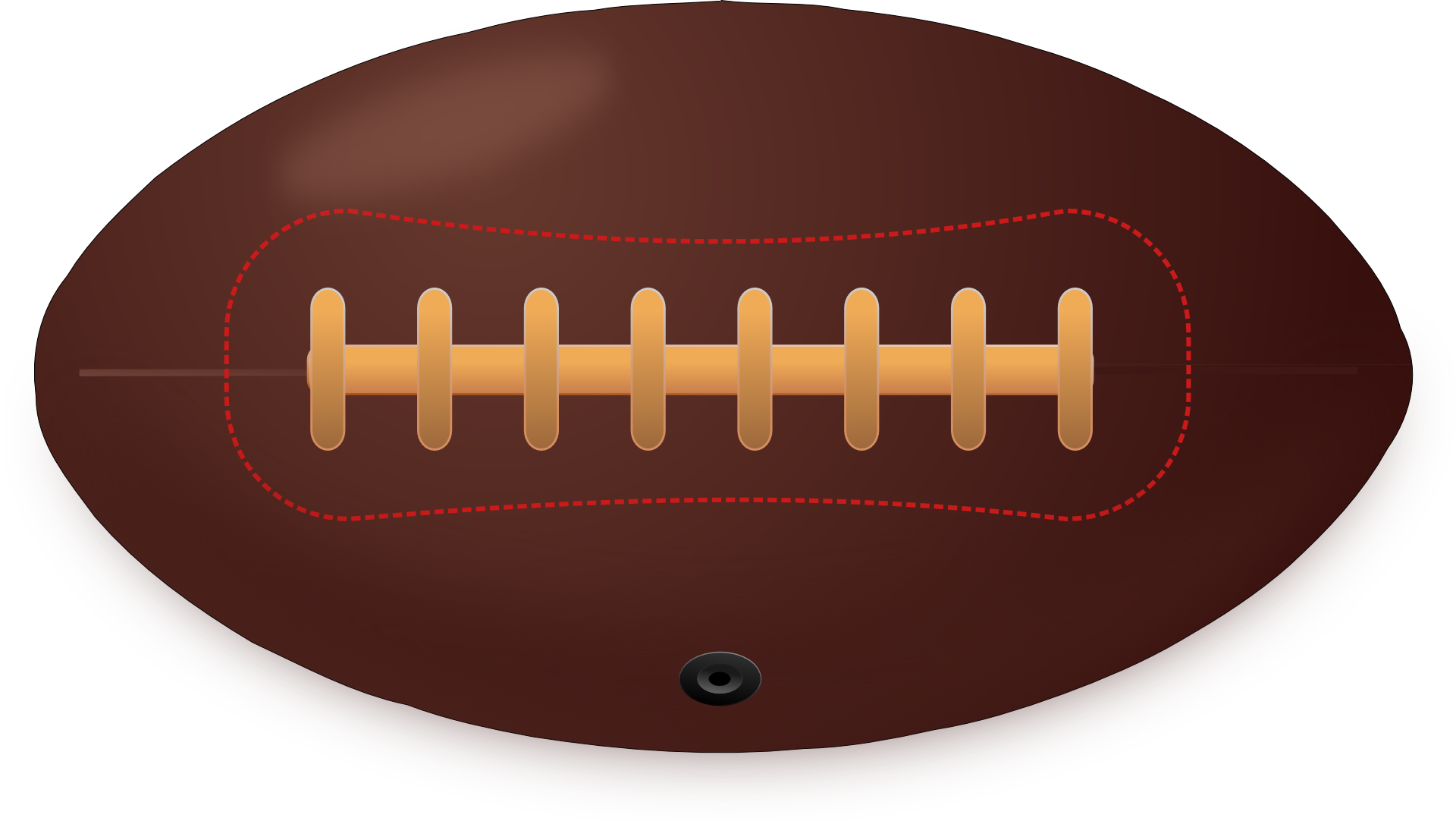 Graphic image of a brown rugby ball free image download