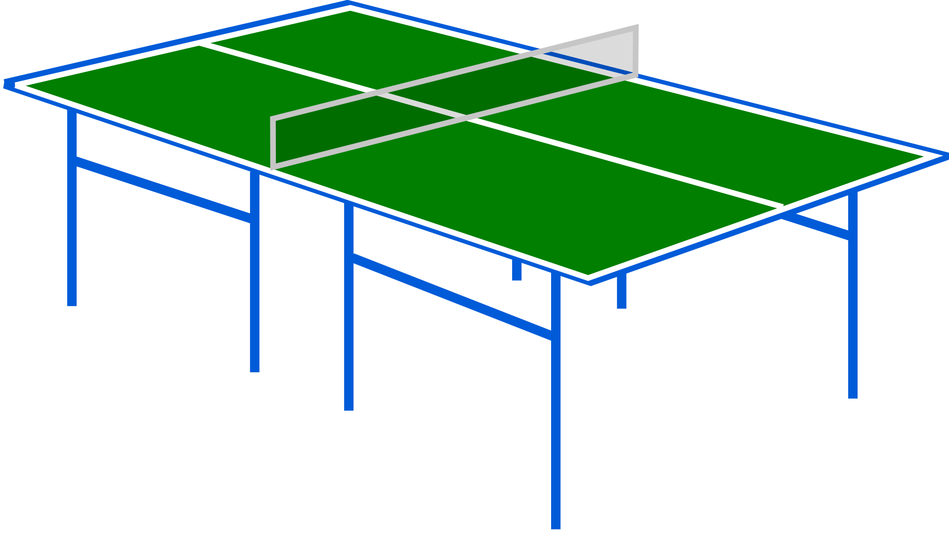 Green table tennis as a drawing free image download