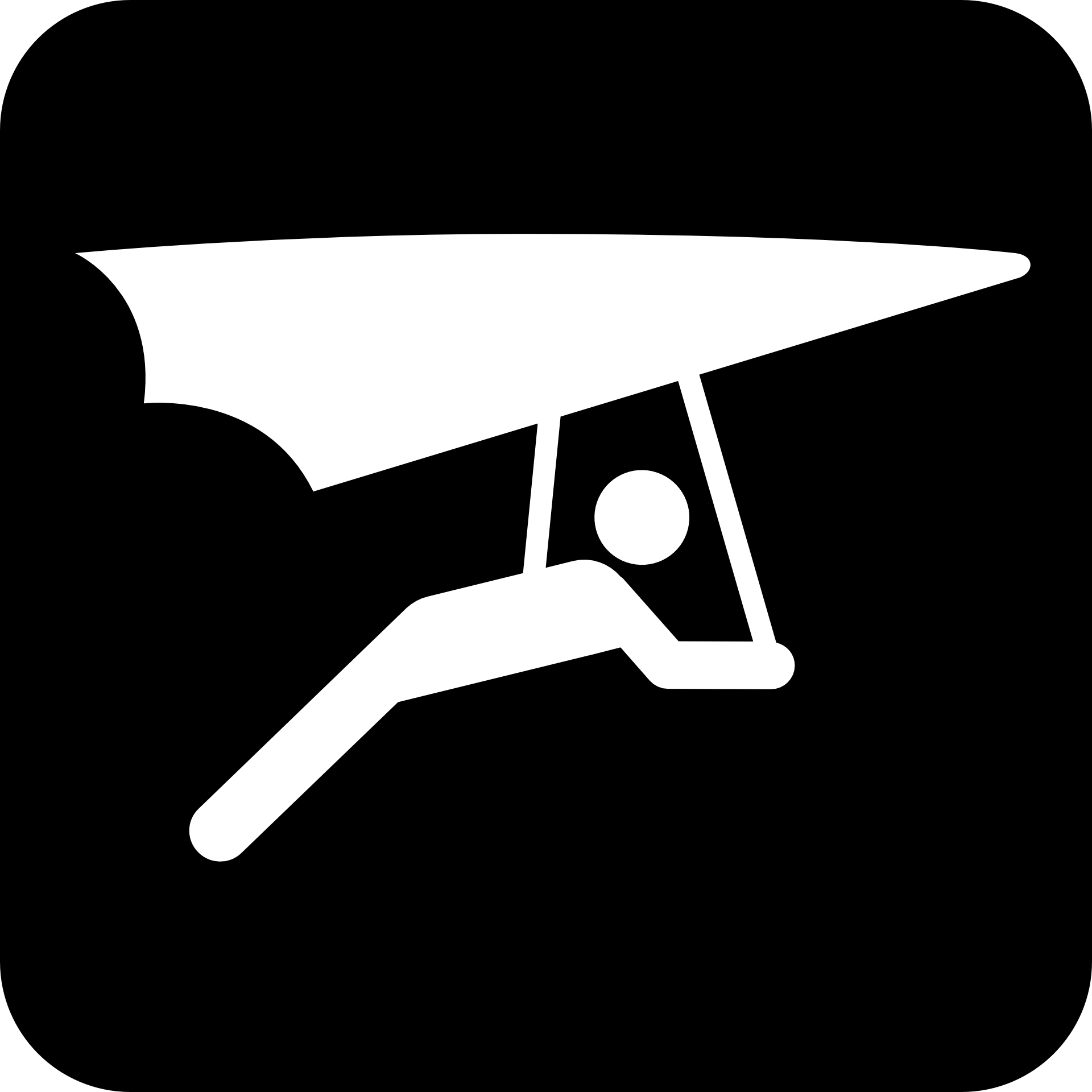 Hang gliding symbol free image download