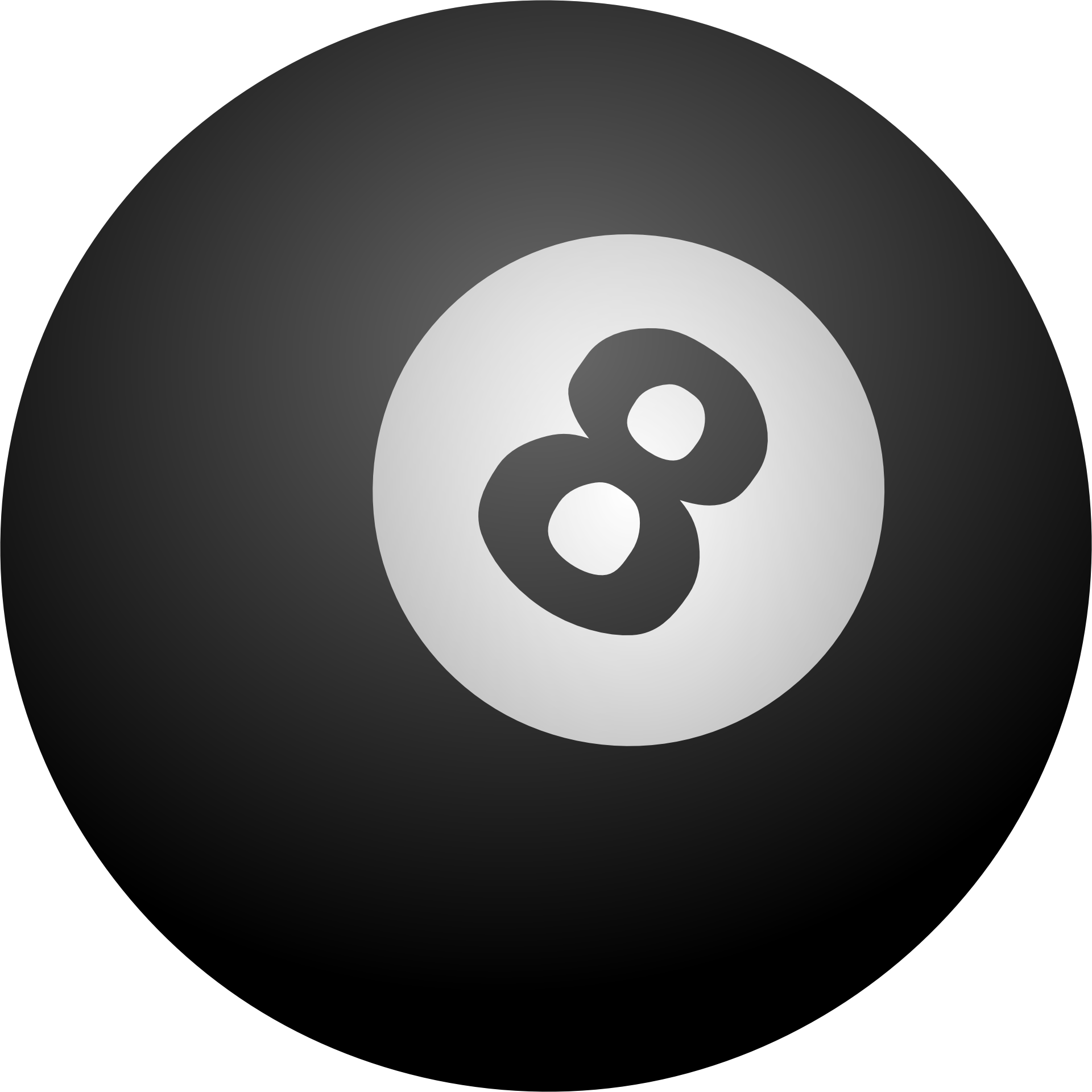 Black ball eight drawing free image download