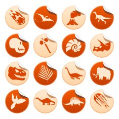 Prehistoric stickers free image download