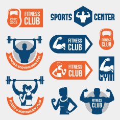 Colored gym labels free image download
