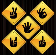 Yellow Signs - Hands N3 free image download