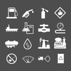 Oil industry and petroleum icons set N2 free image download