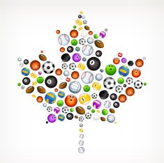 Maple Leaf on Sport Balls N2 free image download