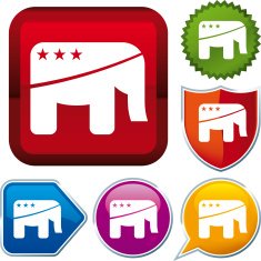 Icon series republican (vector) free image download